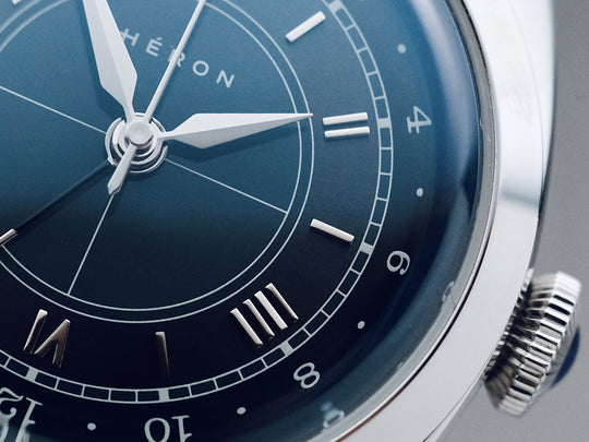 Héron Mirabel GMT | A Vintage-inspired “Dress” GMT Watch – Héron ...