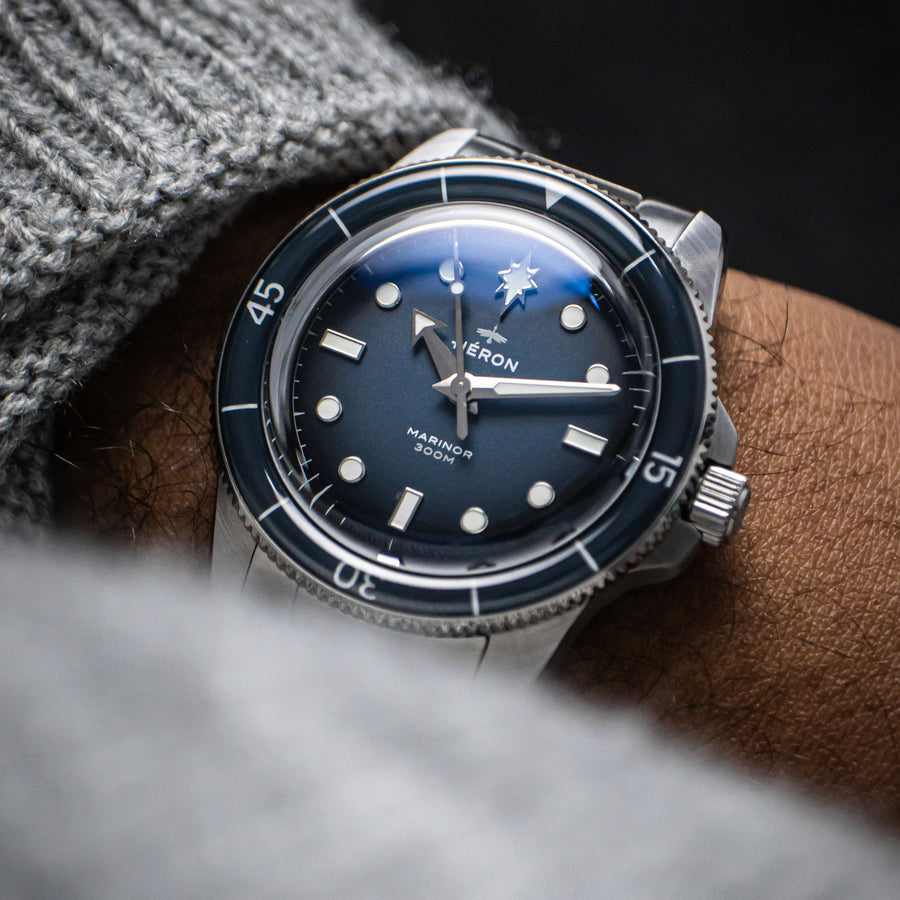 Marinor - Atlantic Blue | Virtually Scratch-Proof – Héron Watches Inc.