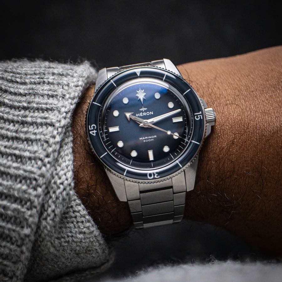Marinor - Atlantic Blue | Virtually Scratch-Proof – Héron Watches Inc.
