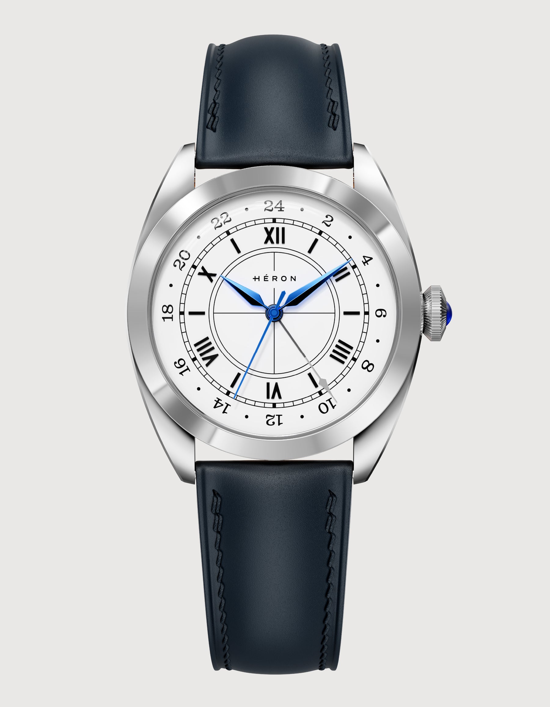 Héron Mirabel GMT | A Vintage-inspired “Dress” GMT Watch – Héron ...